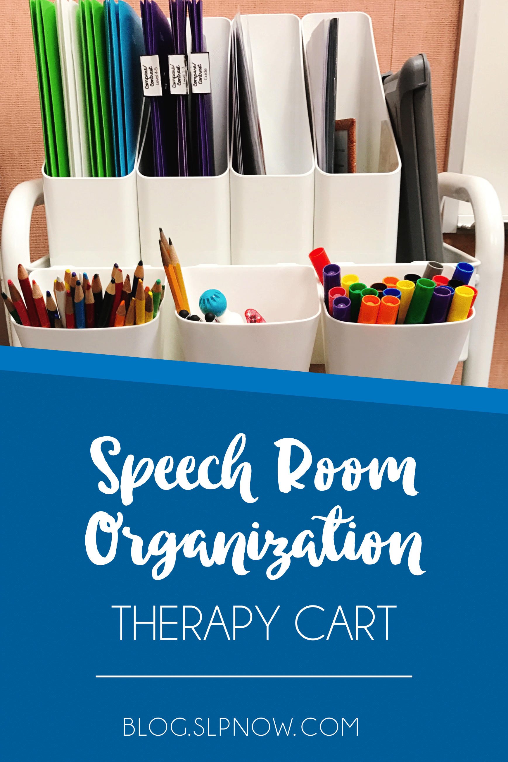 Therapy Cart Speech Room Organization | SLP Now®