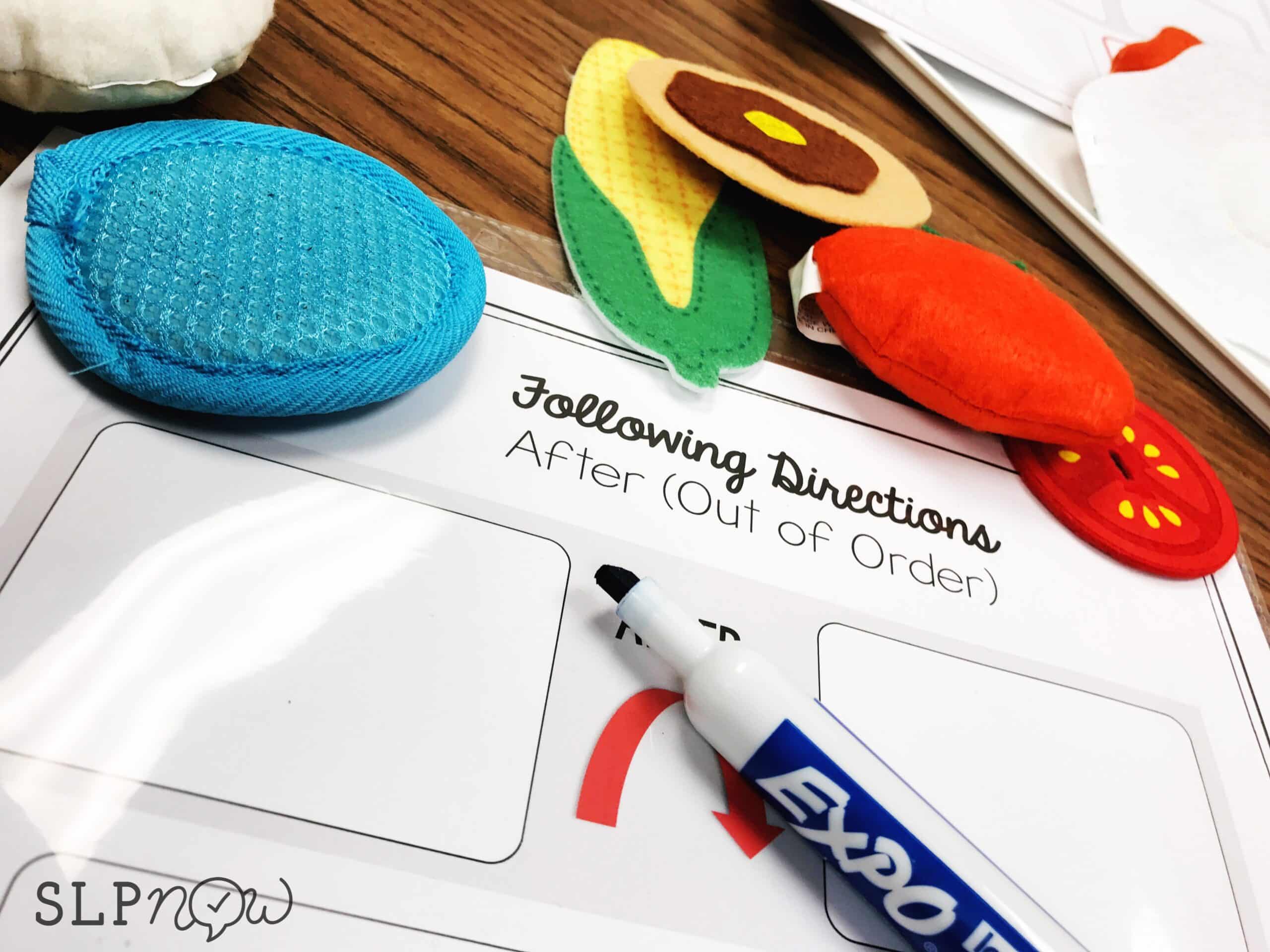 Following Directions Cooking | SLP Now®