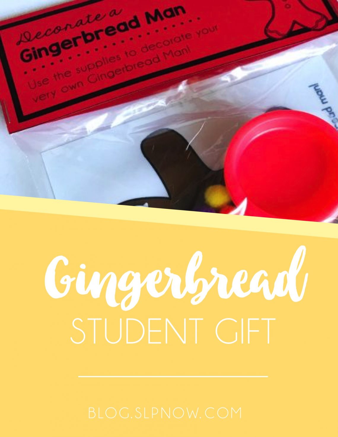 Gingerbread Man Student Gift Freebie | SLP Now®