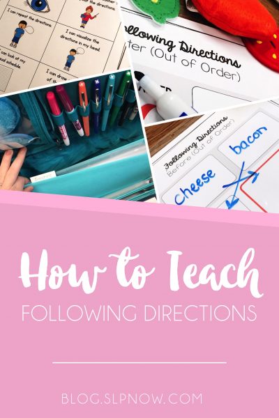 How to Teach Following Directions | SLP Now®