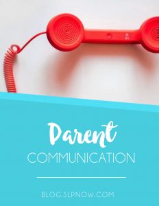 Parent Communication Freebie | SLP Now®
