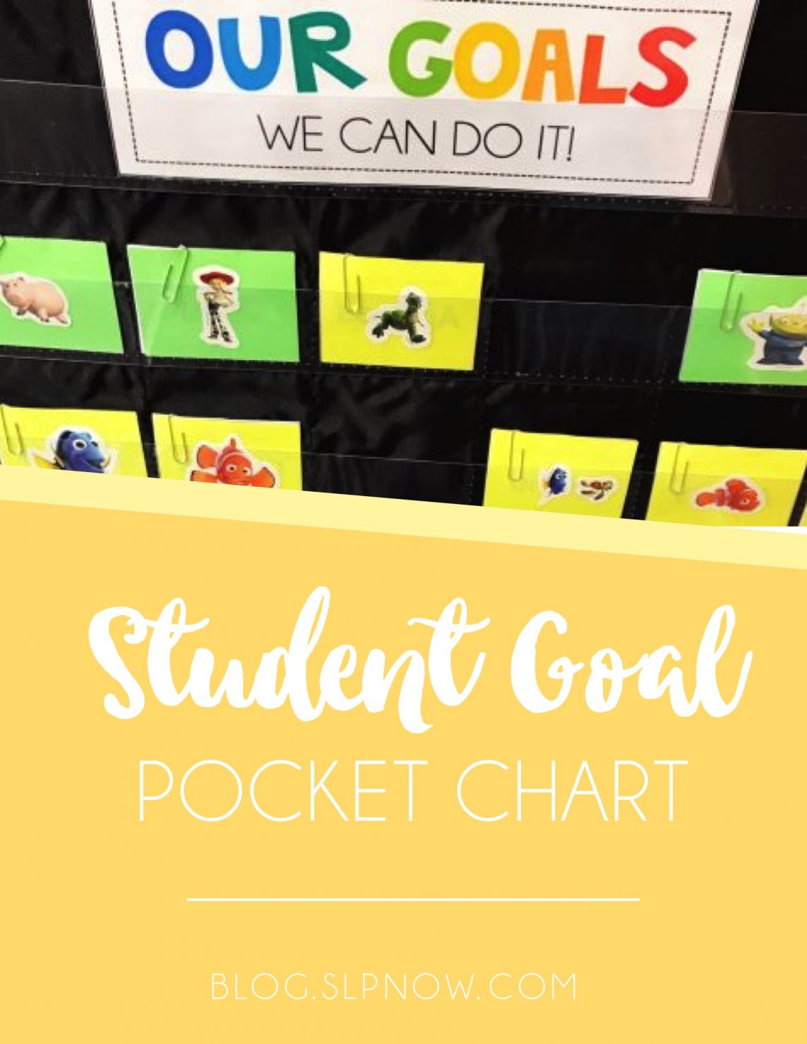 Student Goal Pocket Chart Freebie | SLP Now®