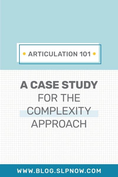 We're continuing our series about Articulation Therapy over on the blog ...