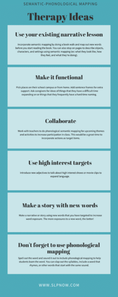 therapy ideas for semantic-phonological mapping | SLP Now®