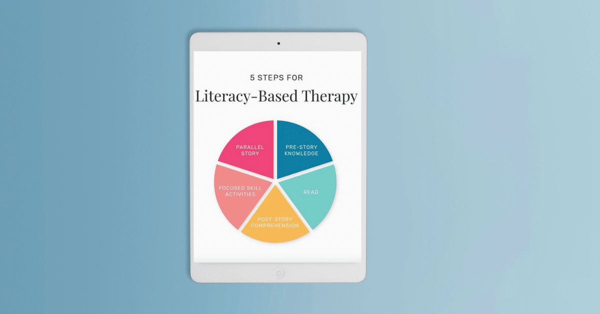 5 step literacy based therapy | SLP Now®